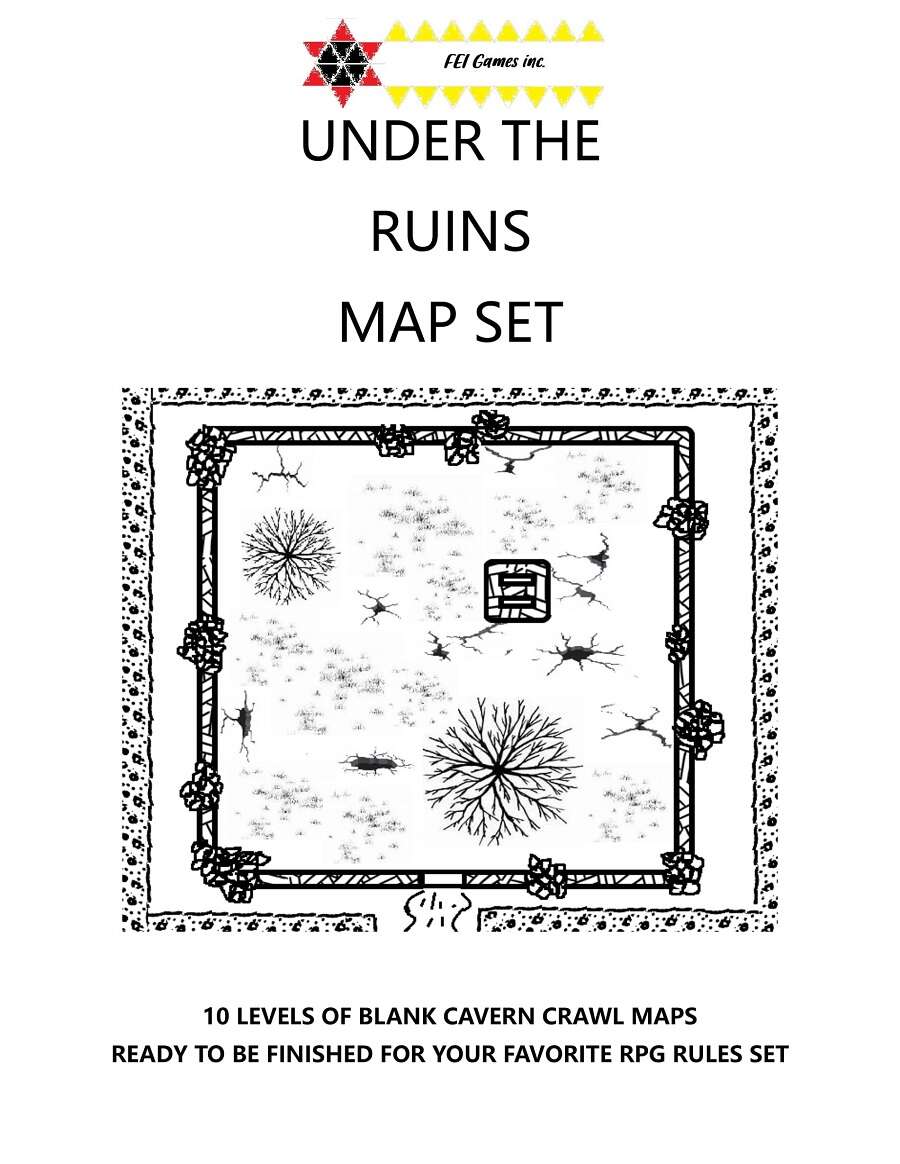 Under The Ruins Map Set - FEI Games inc. | DriveThruRPG