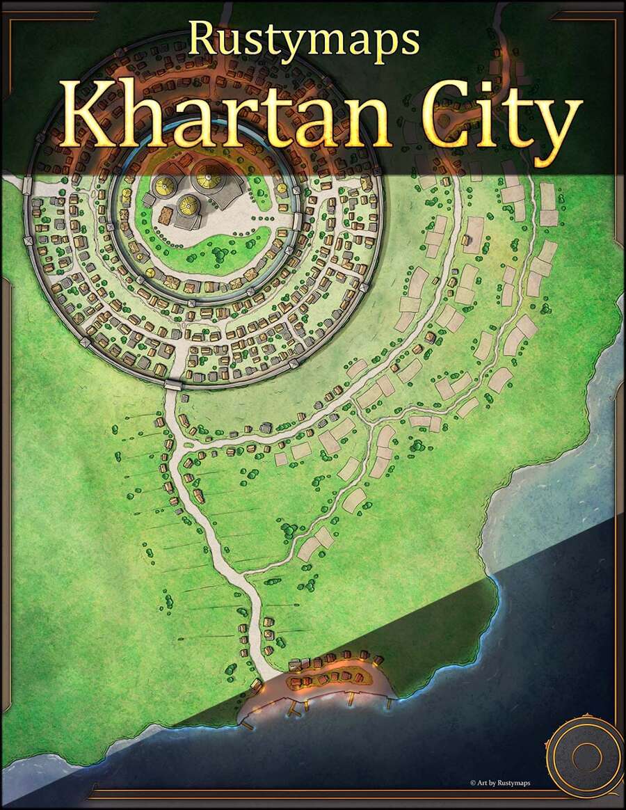 Khartan City Map Pack - Rustymaps | DriveThruRPG