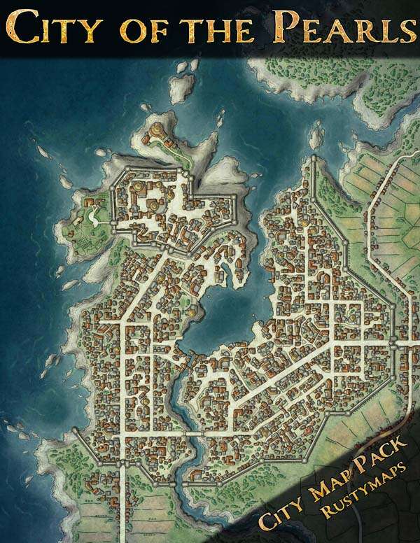 City of the Pearls City Map Pack - Rustymaps | DriveThruRPG