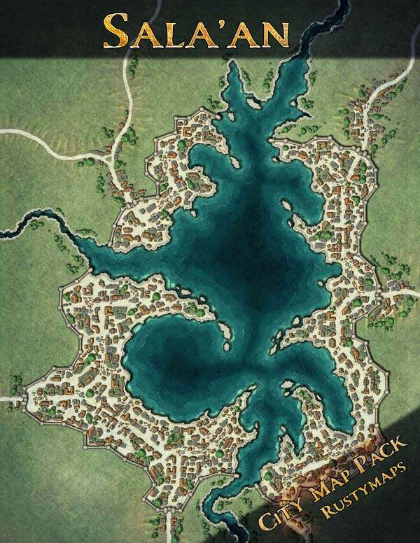 Sala'an City Map Pack - Rustymaps | DriveThruRPG