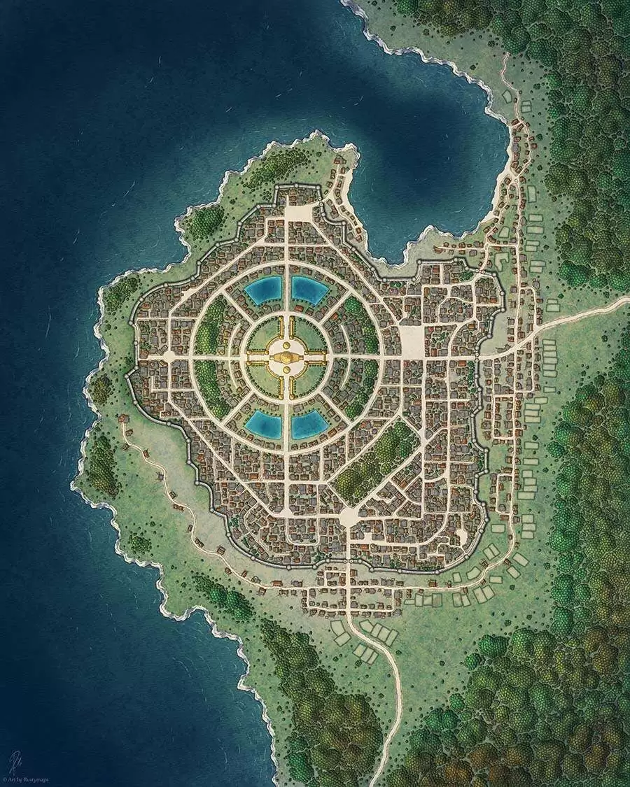 Hazelwood City Map Pack - Rustymaps | DriveThruRPG