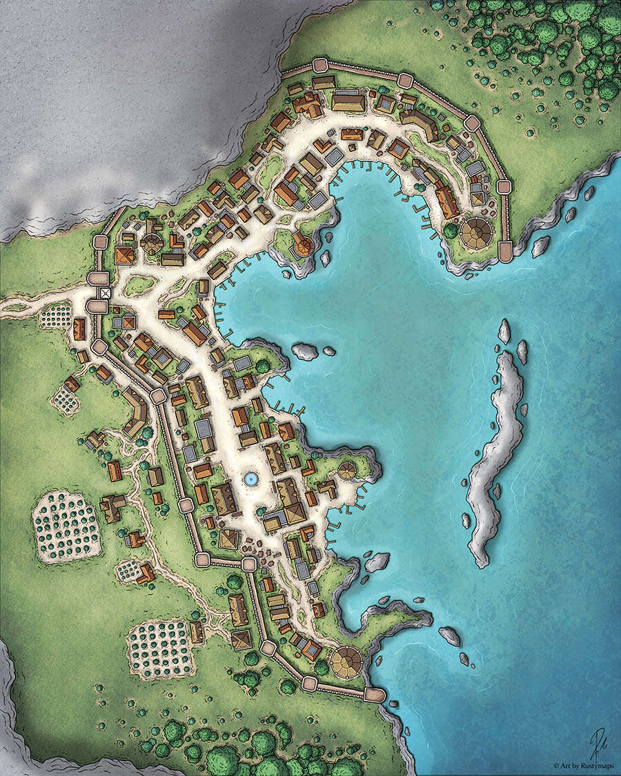 Axada Harbor Map Pack - Rustymaps | DriveThruRPG
