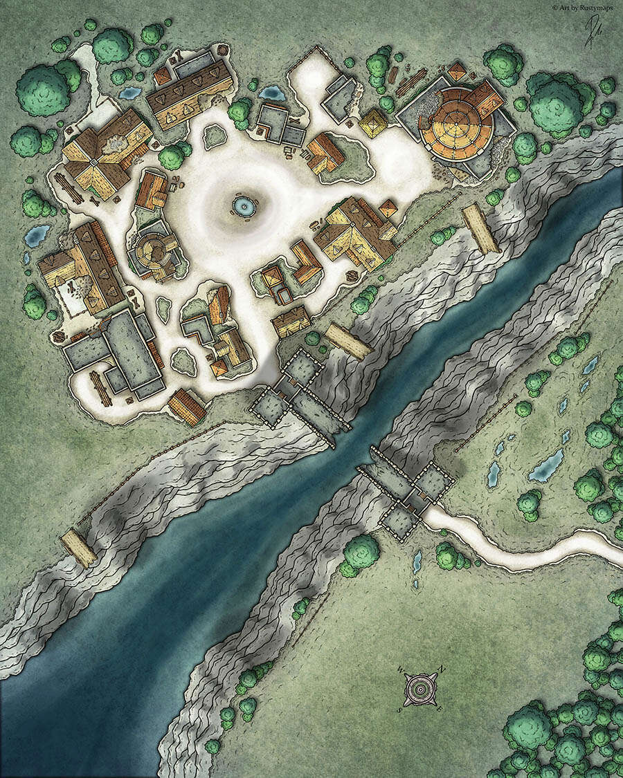 Deadvein Village Map Pack - Rustymaps | DriveThruRPG