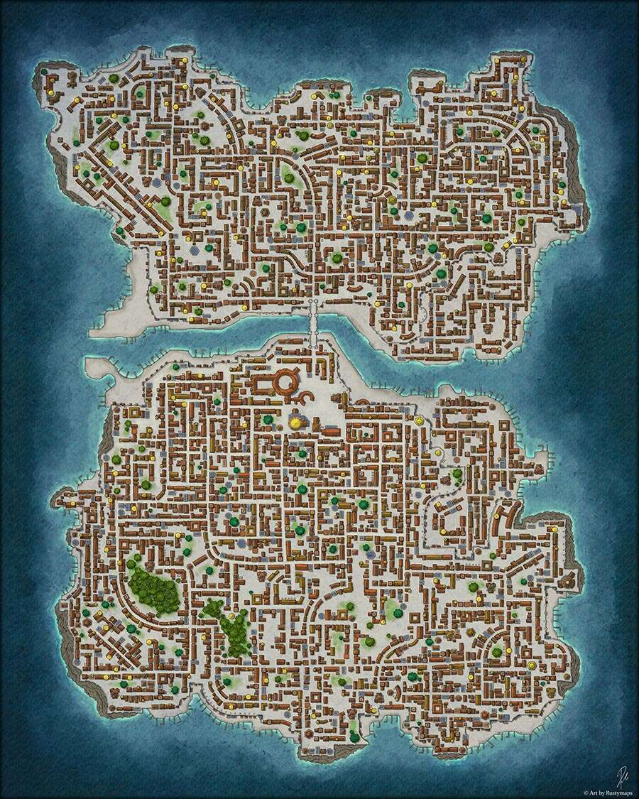Qrashire City Map Pack - Rustymaps | DriveThruRPG