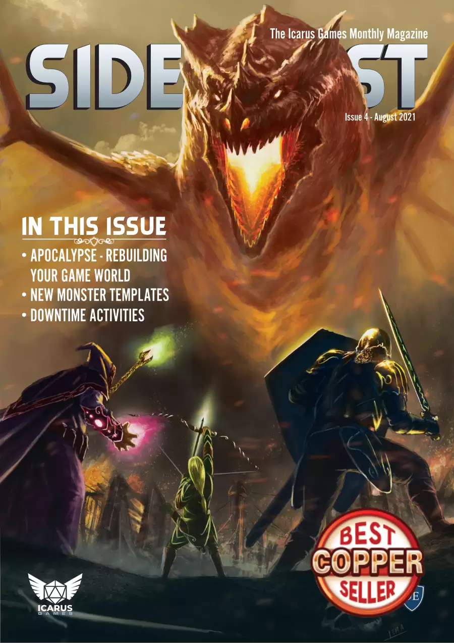 SIDEQUEST Issue 4 August 2021 - Icarus Games | DriveThruRPG