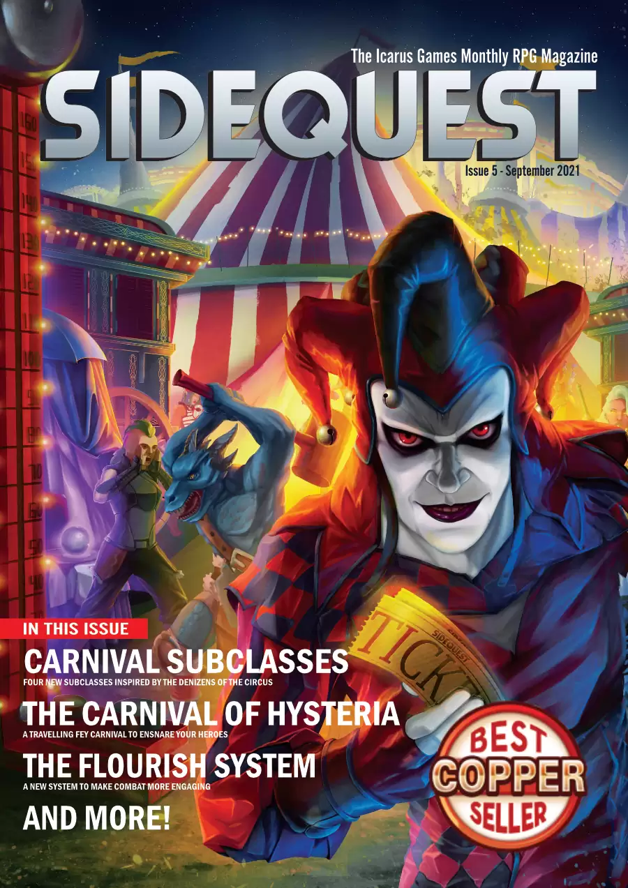 SIDEQUEST Issue 5 September 2021 - Icarus Games | DriveThruRPG