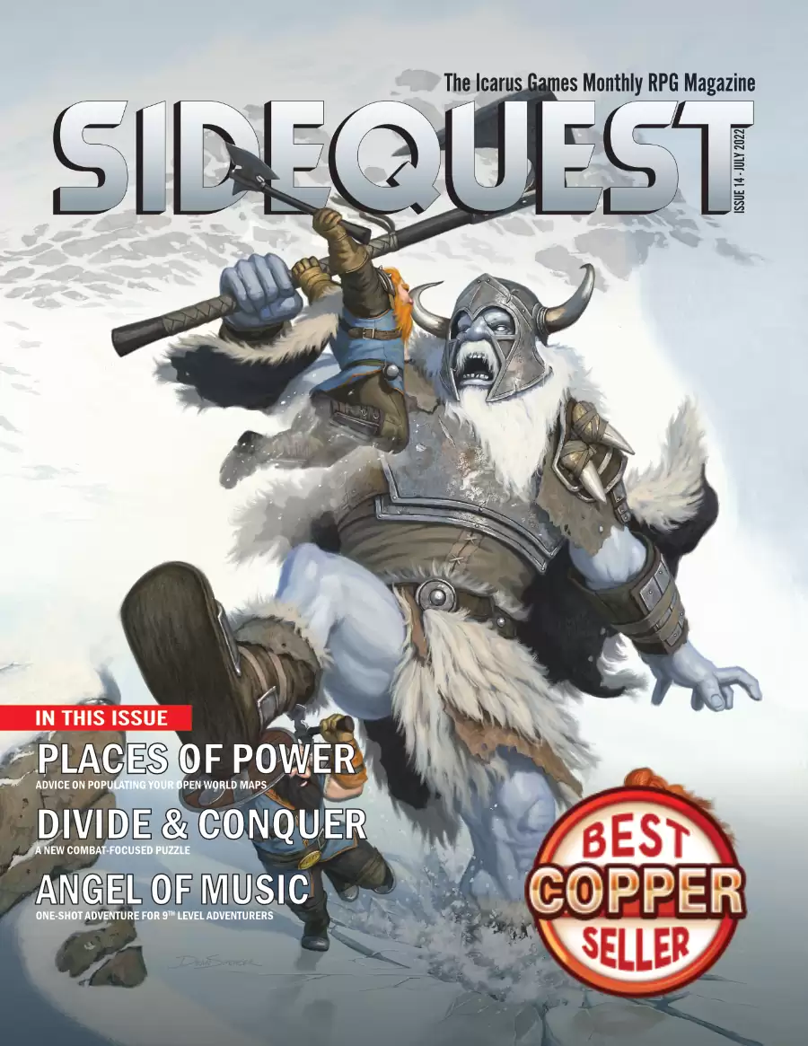 SIDEQUEST Issue 14 July 2022 - Icarus Games | DriveThruRPG