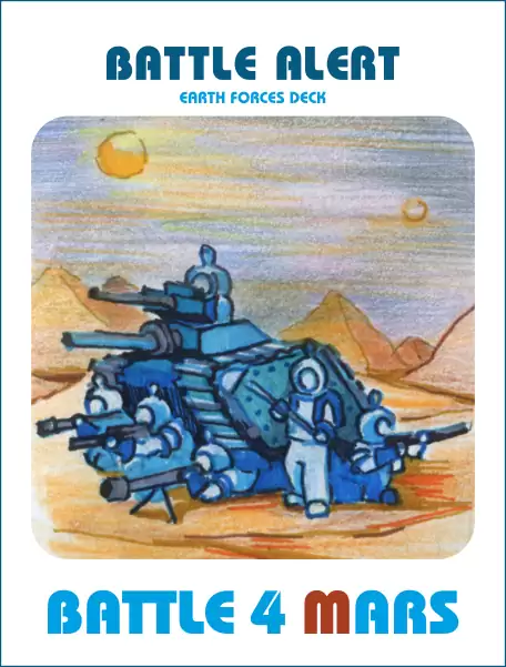 Battle4Mars - deck BATTLE ALERT - Battle4Mars | DriveThruRPG