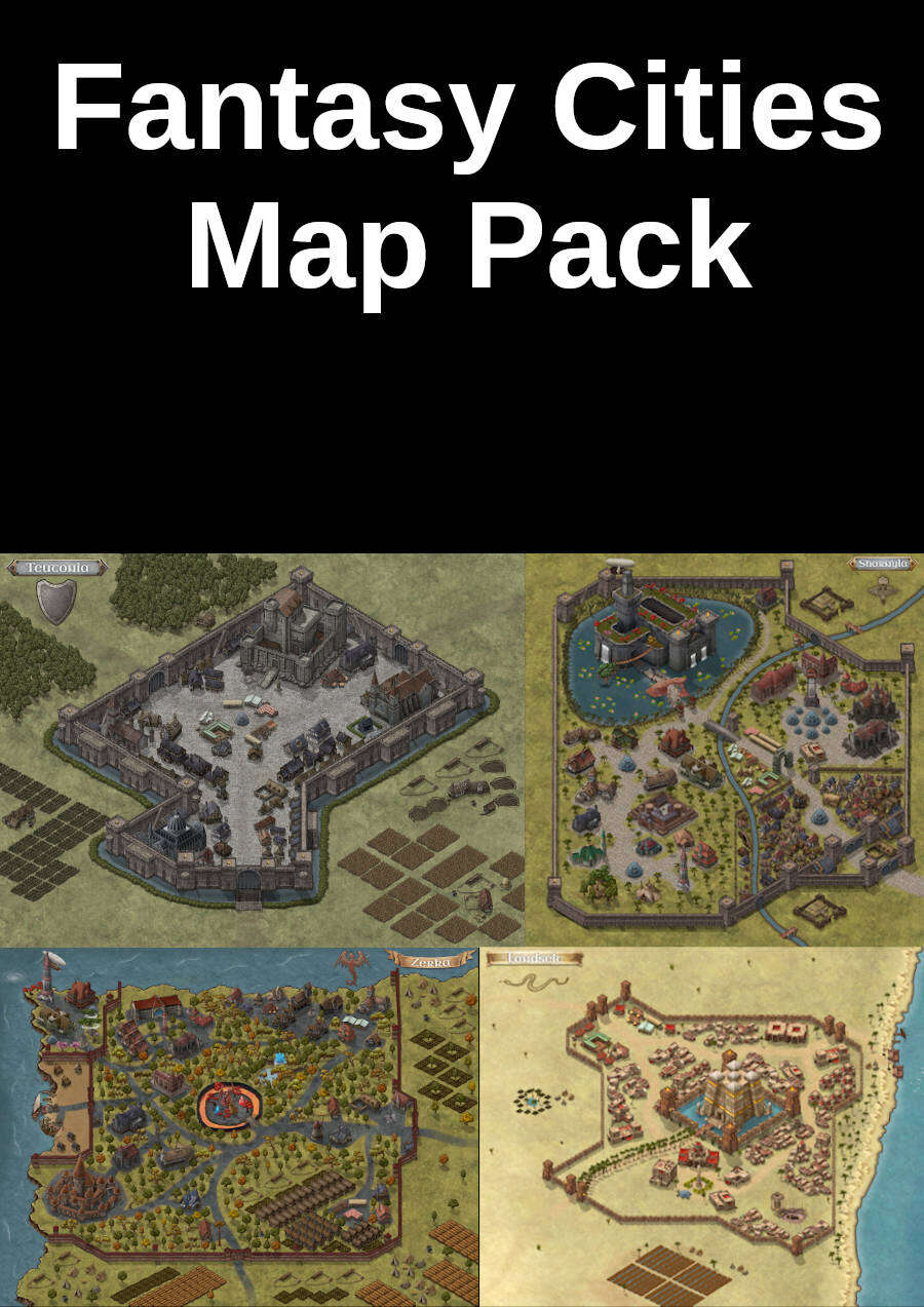 Fantasy Cities Maps Pack - RPG Marshal | Fantasy | DriveThruRPG