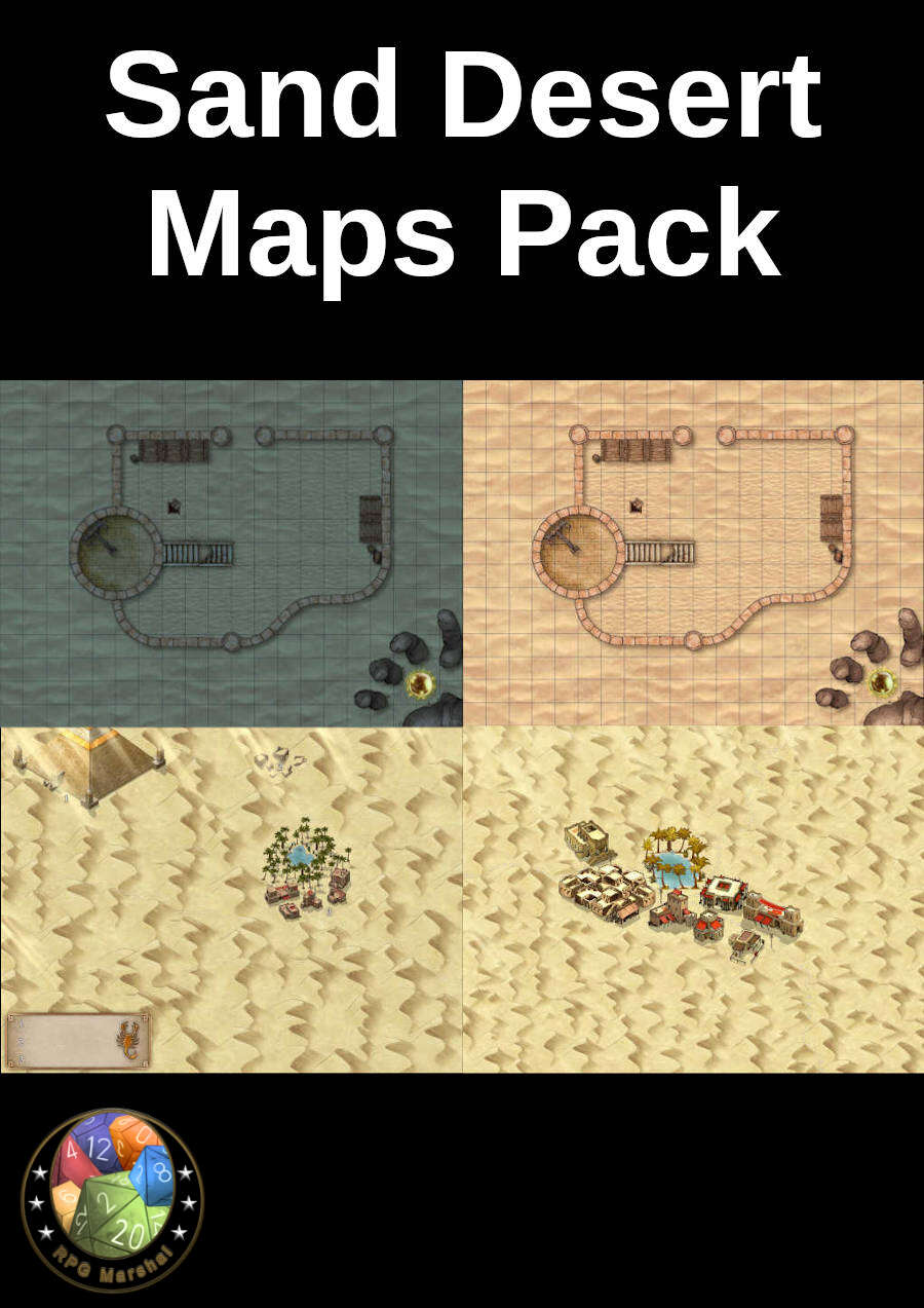 Sand Desert Maps Pack - RPG Marshal | Fantasy | DriveThruRPG