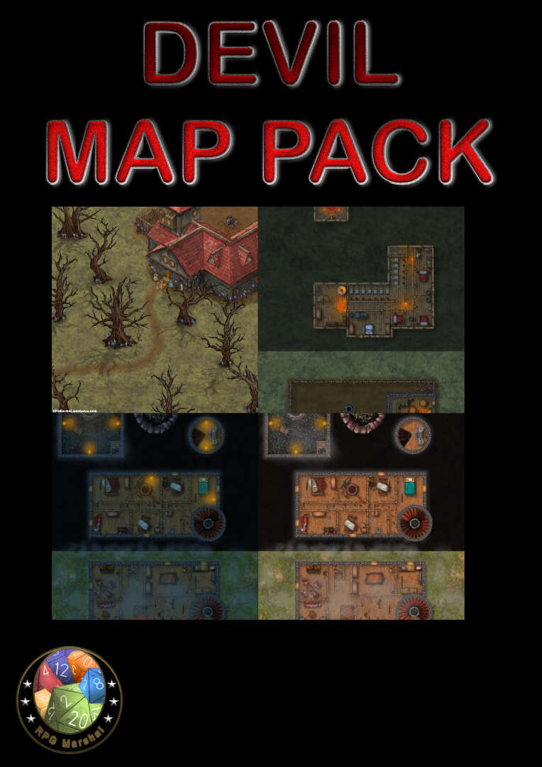 Devil Map Pack - RPG Marshal | Dark | DriveThruRPG