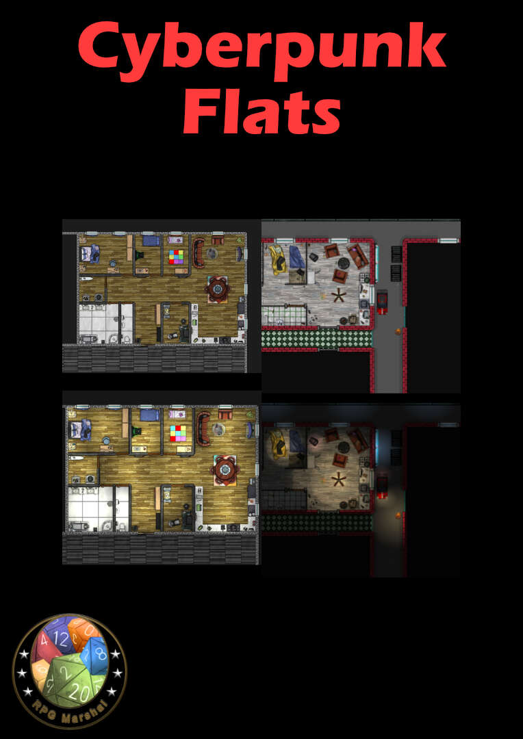 Cyberpunk Flats - RPG Marshal | Cyberpunk | DriveThruRPG