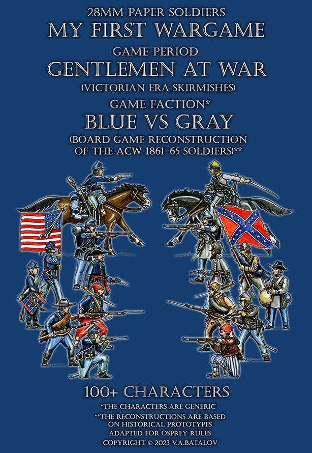 Blue vs Grey. ACW 1861-65 - Vyacheslav Batalov | 55 Old West | DriveThruRPG