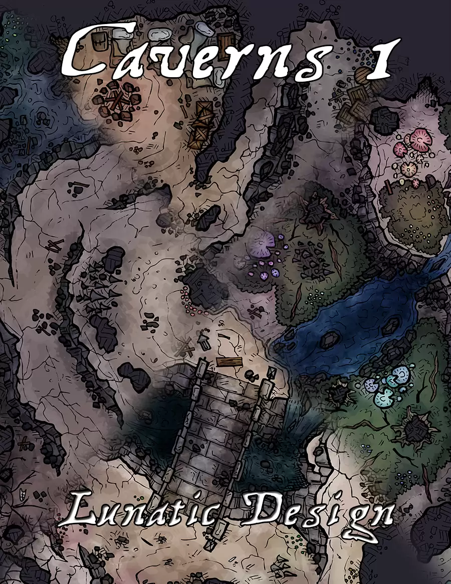 Caverns - Lunatic Design | DriveThruRPG