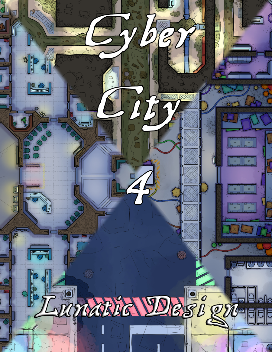 Cyber City 4 - Lunatic Design | DriveThruRPG