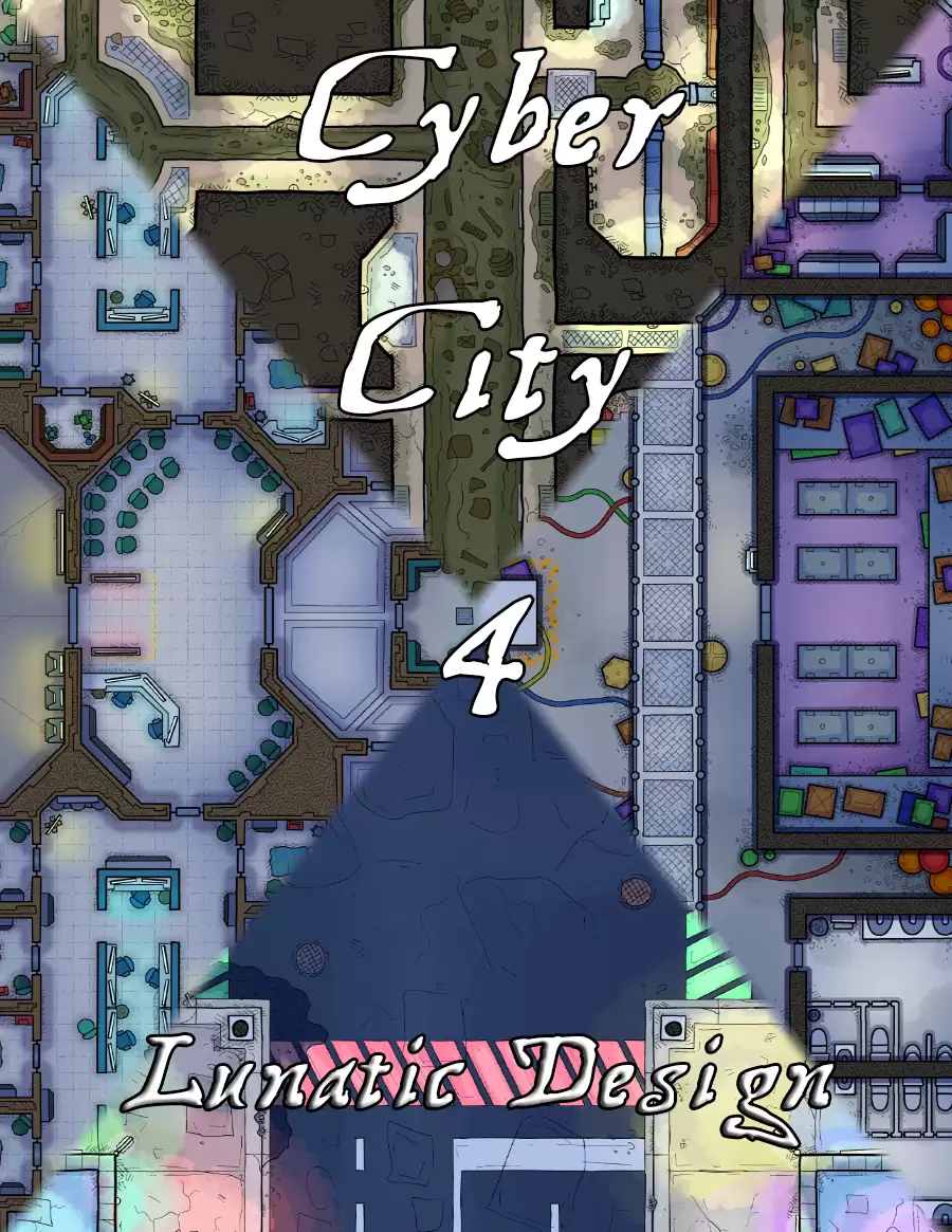 Cyber City 4 - Lunatic Design | DriveThruRPG