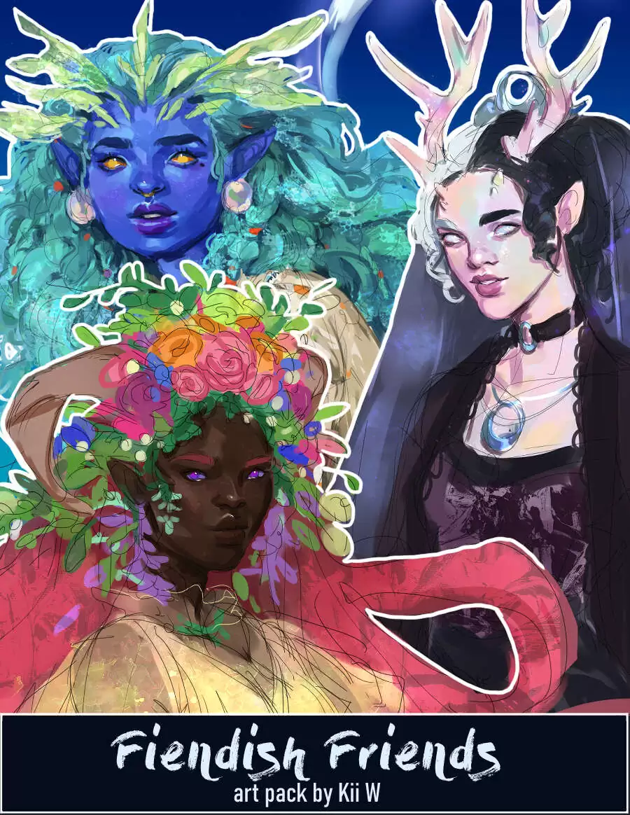 Art Pack: Fiendish Friends - Kii W. | DriveThruRPG