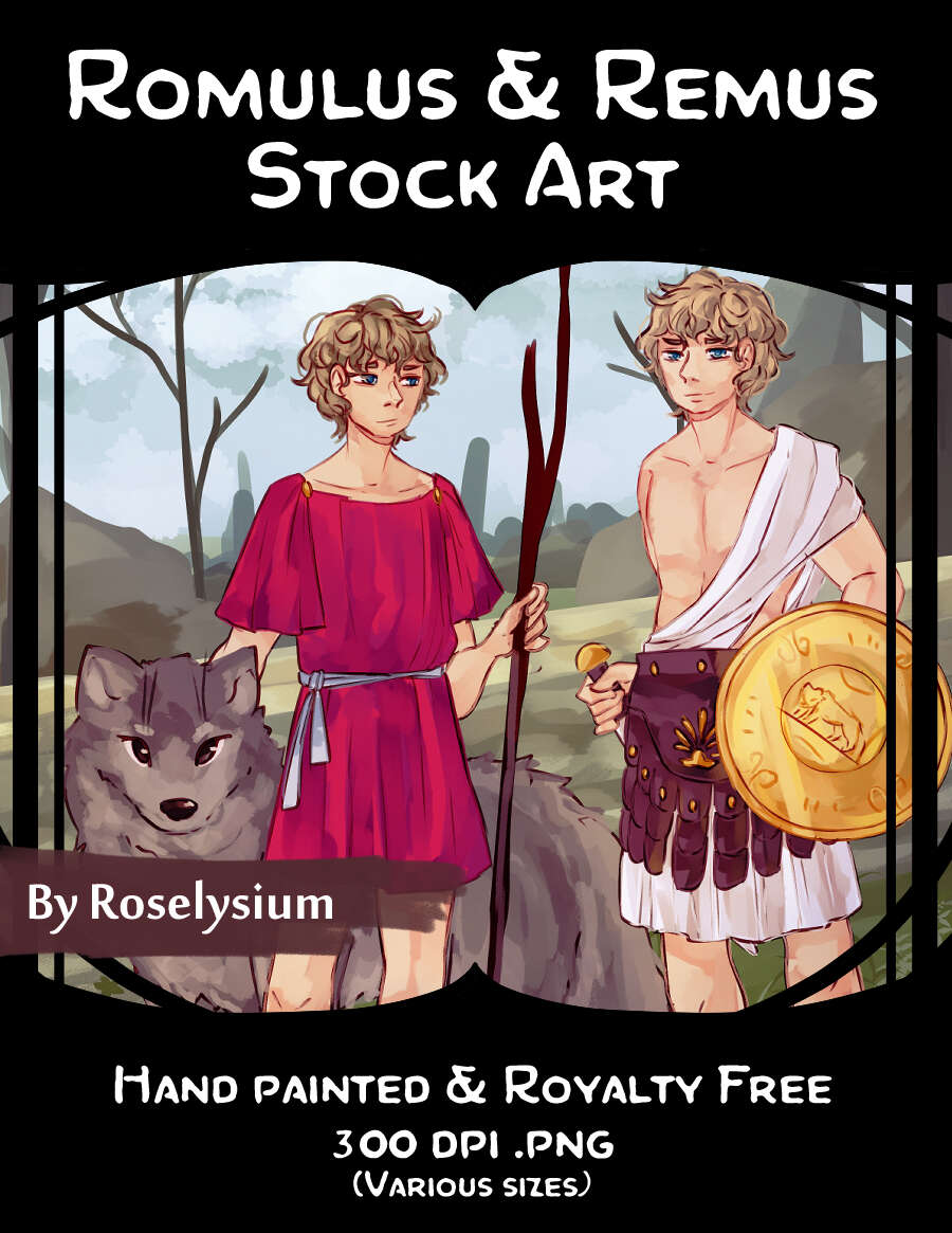 Romulus & Remus - Stock Art - Roselysium | Stock Art - Creatures ...