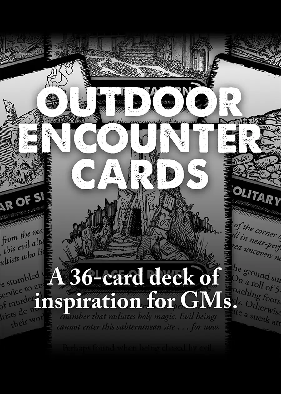 Outdoor Encounter Cards - Philip Reed Games | DriveThruRPG