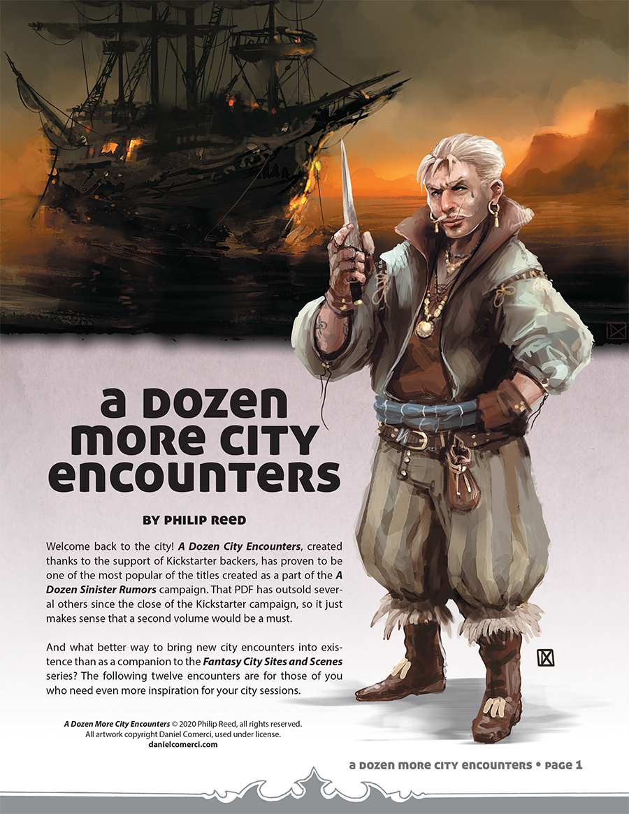 A Dozen More City Encounters - Philip Reed Games | DriveThruRPG