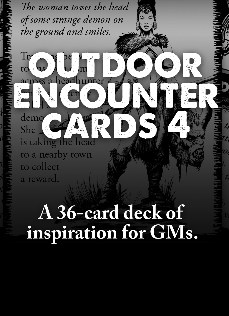 Outdoor Encounter Cards 4 - Philip Reed Games | DriveThruRPG