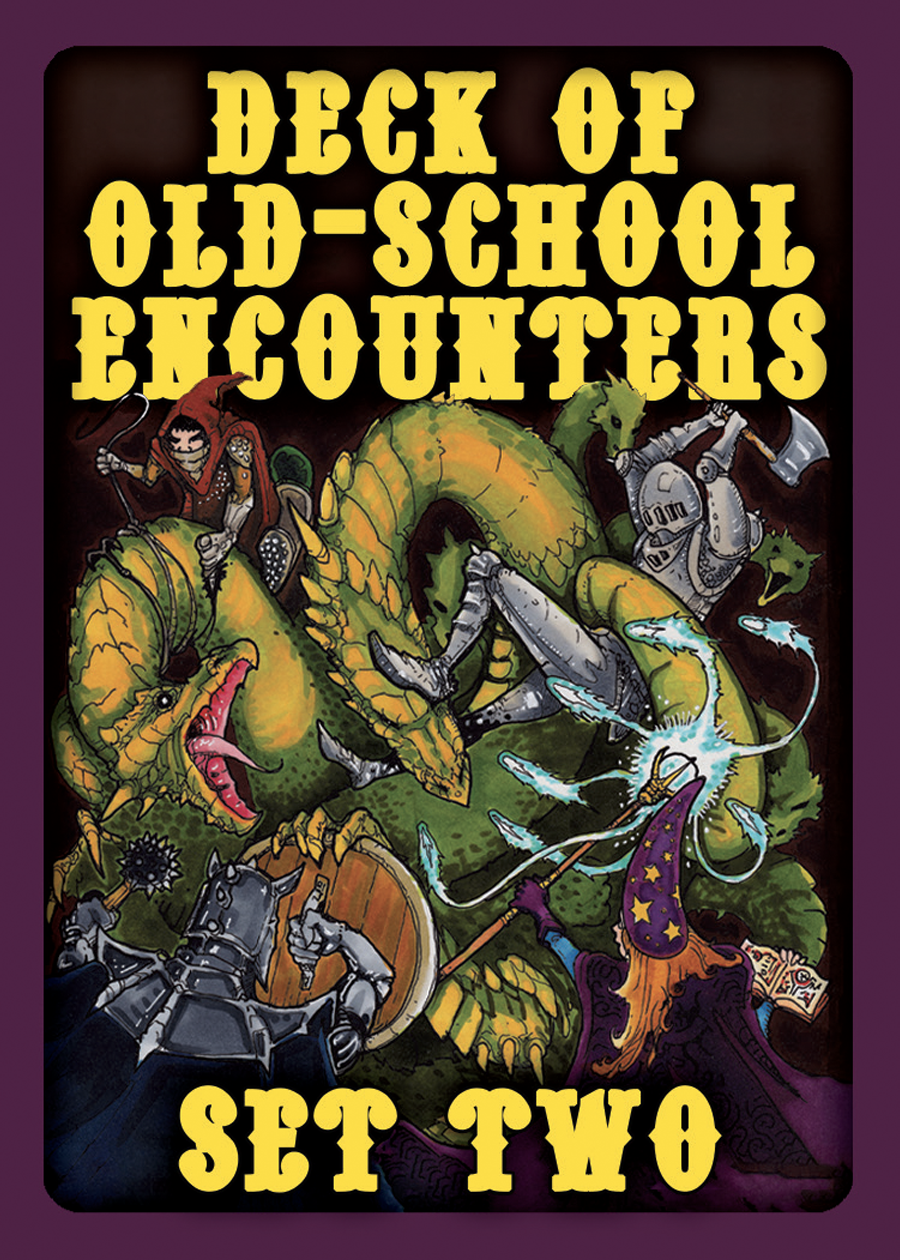 Deck of Old-School Encounters Set Two, Systemless Fantasy RPG Cards ...