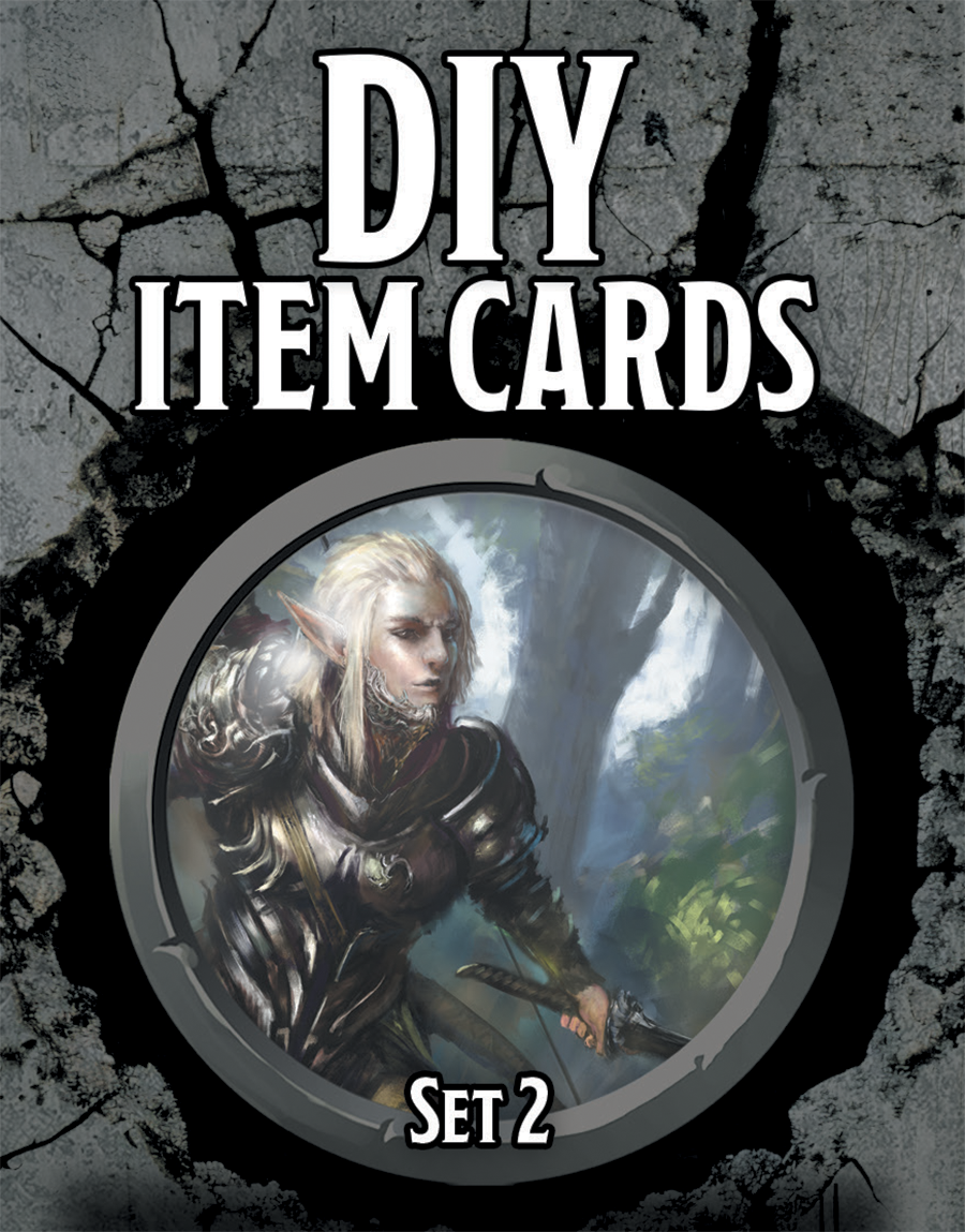 DIY Item Cards Set 2, Systemless Fantasy RPG Cards by Philip Reed ...