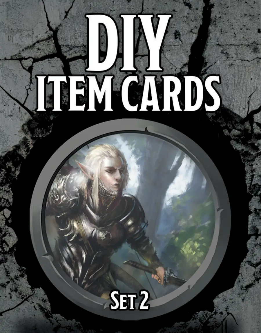 DIY Item Cards Set 2, Systemless Fantasy RPG Cards by Philip Reed ...