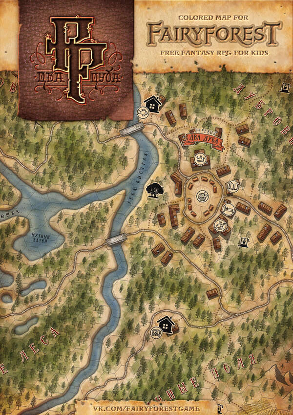 Fairyforest colored map - Tony's gamecraft | Tony's gamecraft ...