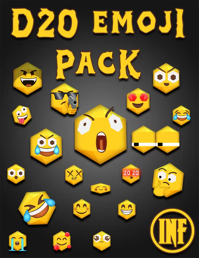 D20 Emoji Pack - Inferential Studios | DriveThruRPG