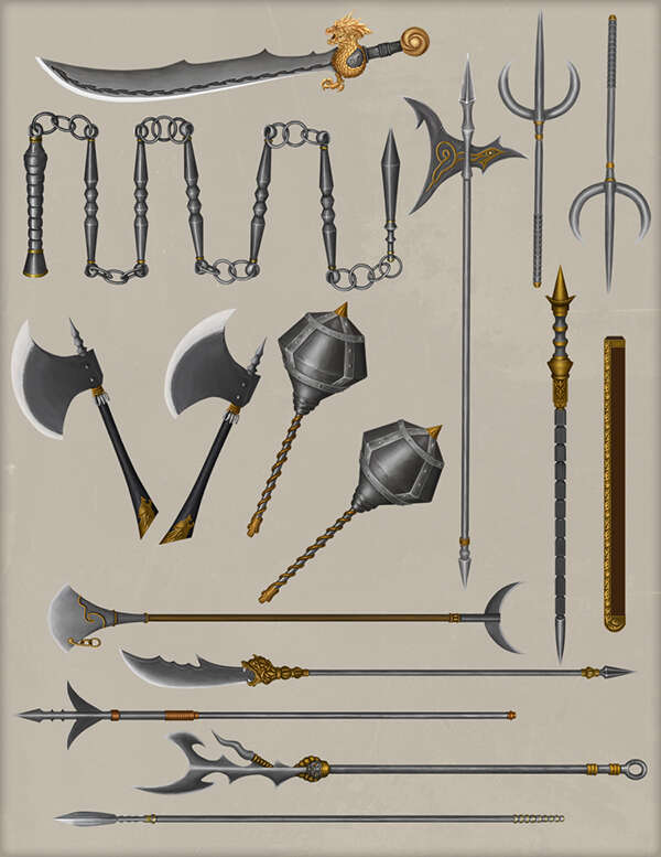 Exotic Arms: Oriental Weapon Art Collection - Ivy Sun Stock | DriveThruRPG