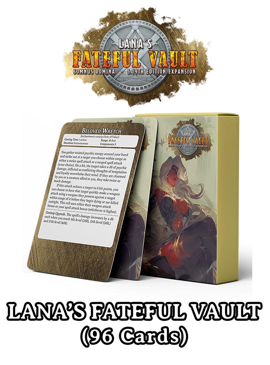 Lana's Fateful Vault - Spell Card Deck - Logan Laidlaw | DriveThruRPG