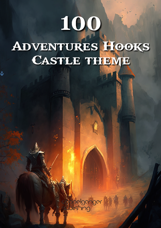 100 Adventures Hooks Castle Theme - Doppelgänger Publishing | Fantasy | DriveThruRPG