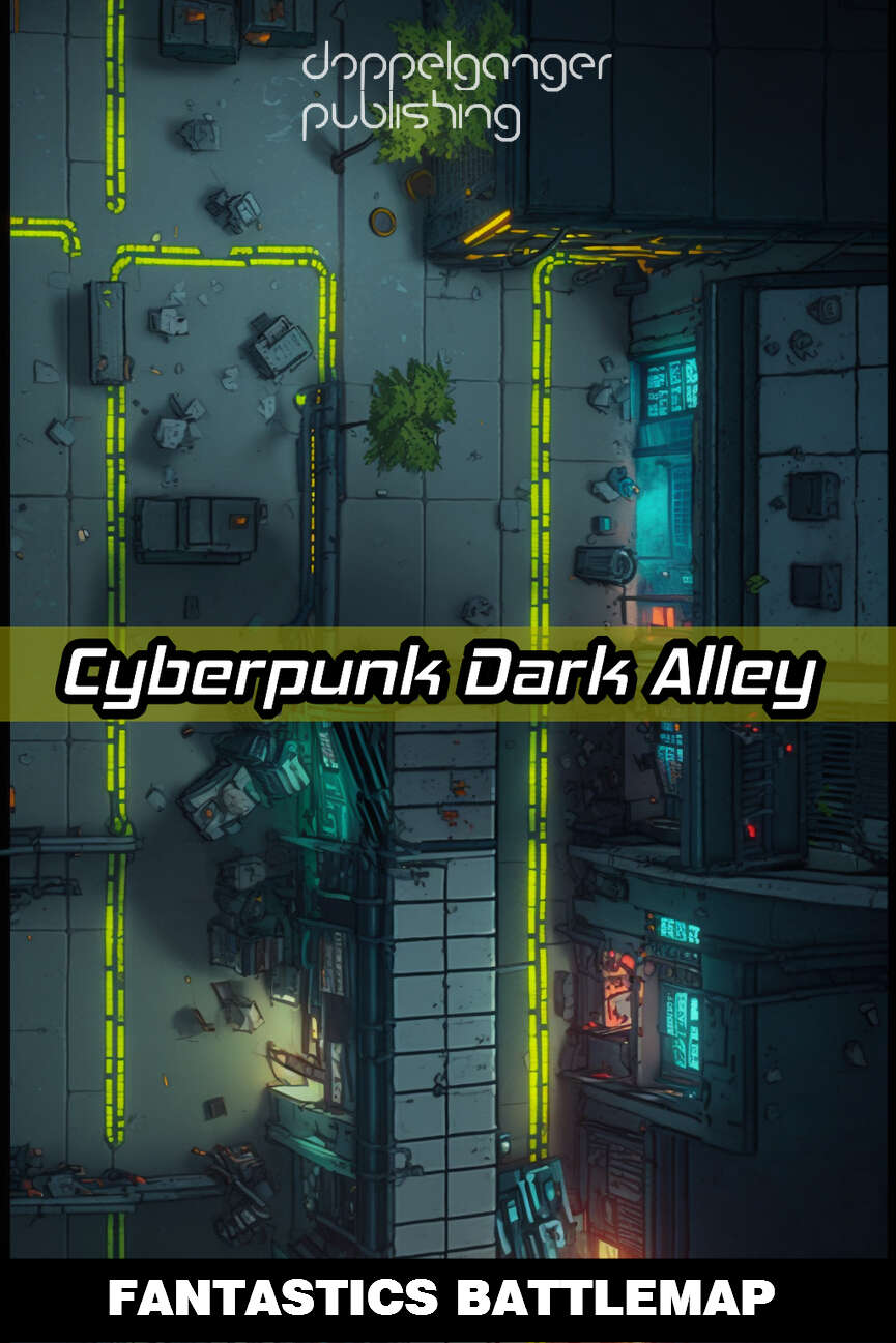Cyberpunk Dark Alley - A Cyberpunk Battlemap : 0.99 USD (-33%) : r/rpggames