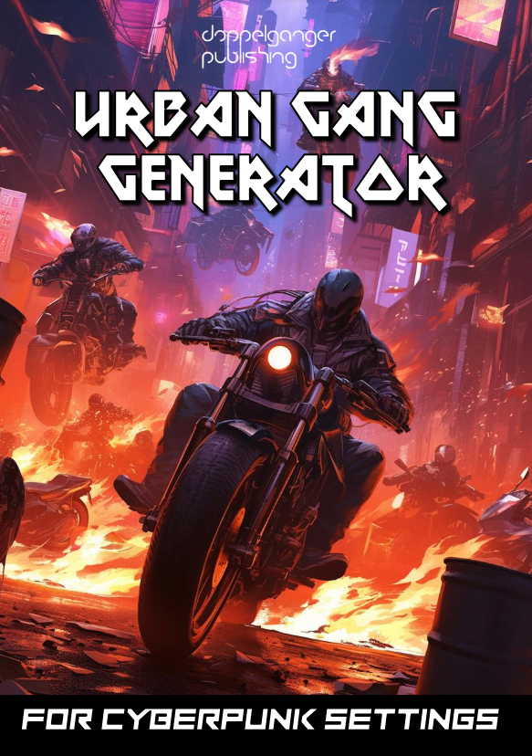 Cyberpunk Urban Gang Generator - Doppelgänger Publishing | Cyberpunk ...