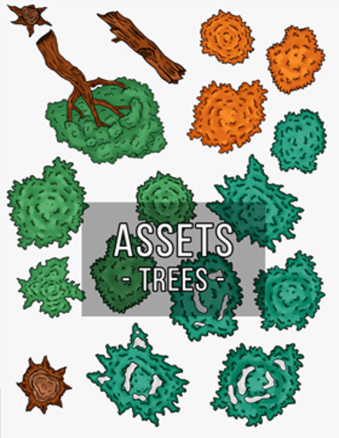 Tree Map Assets - Deep Dungeon Games | DriveThruRPG