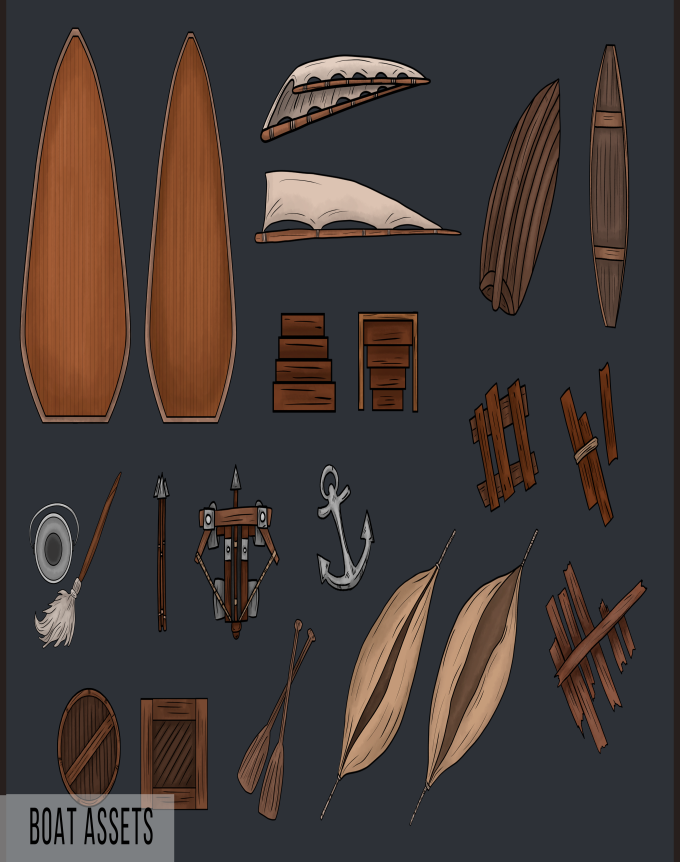 Boat Map Assets - Deep Dungeon Games | DriveThruRPG