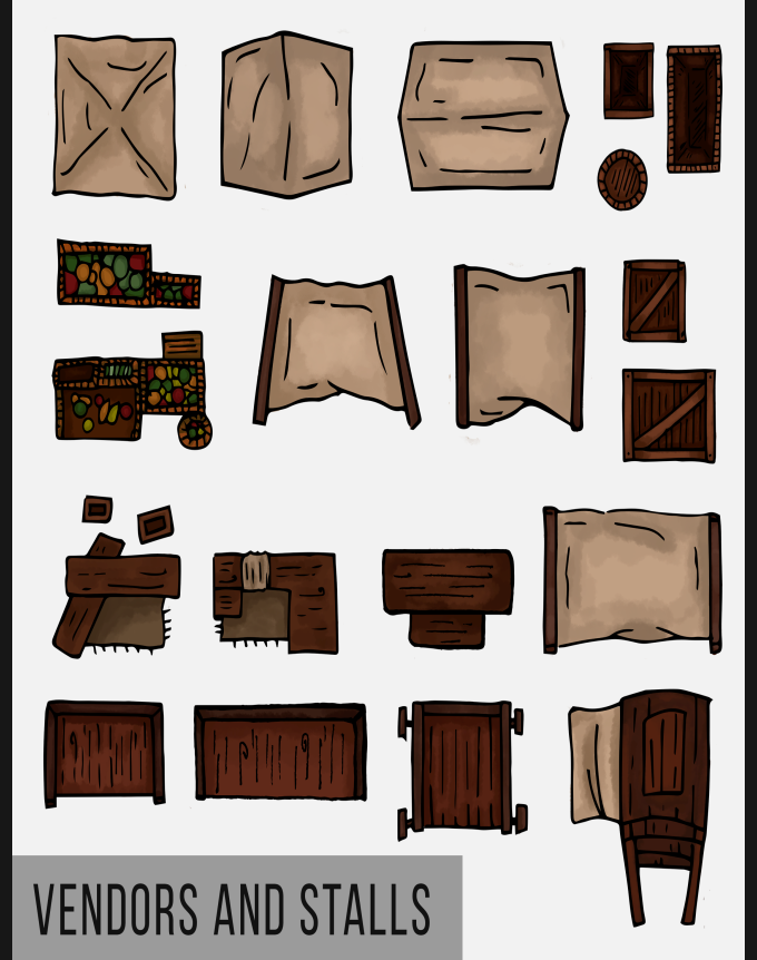Stall Map Assets - Deep Dungeon Games | DriveThruRPG