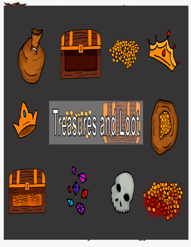 Treasure Map Assets - Deep Dungeon Games | DriveThruRPG