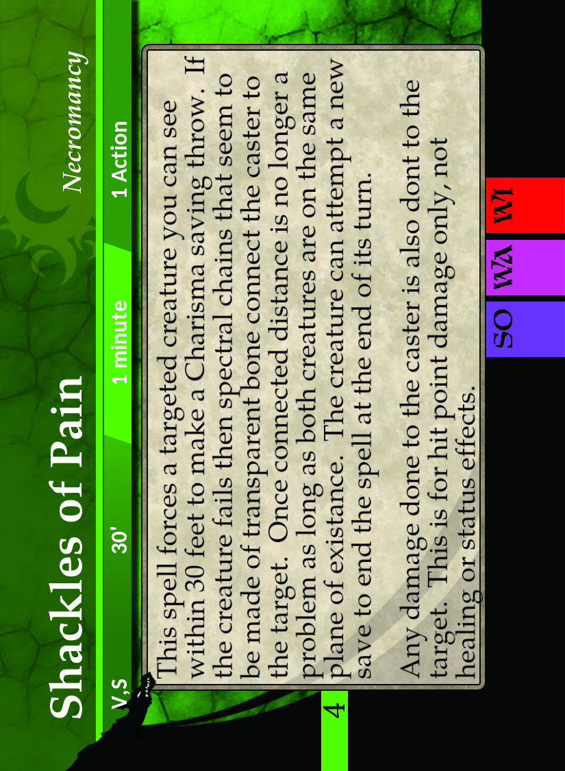 Shackles Of Pain - Custom Card - Platinum Dragon Productions | 5E ...