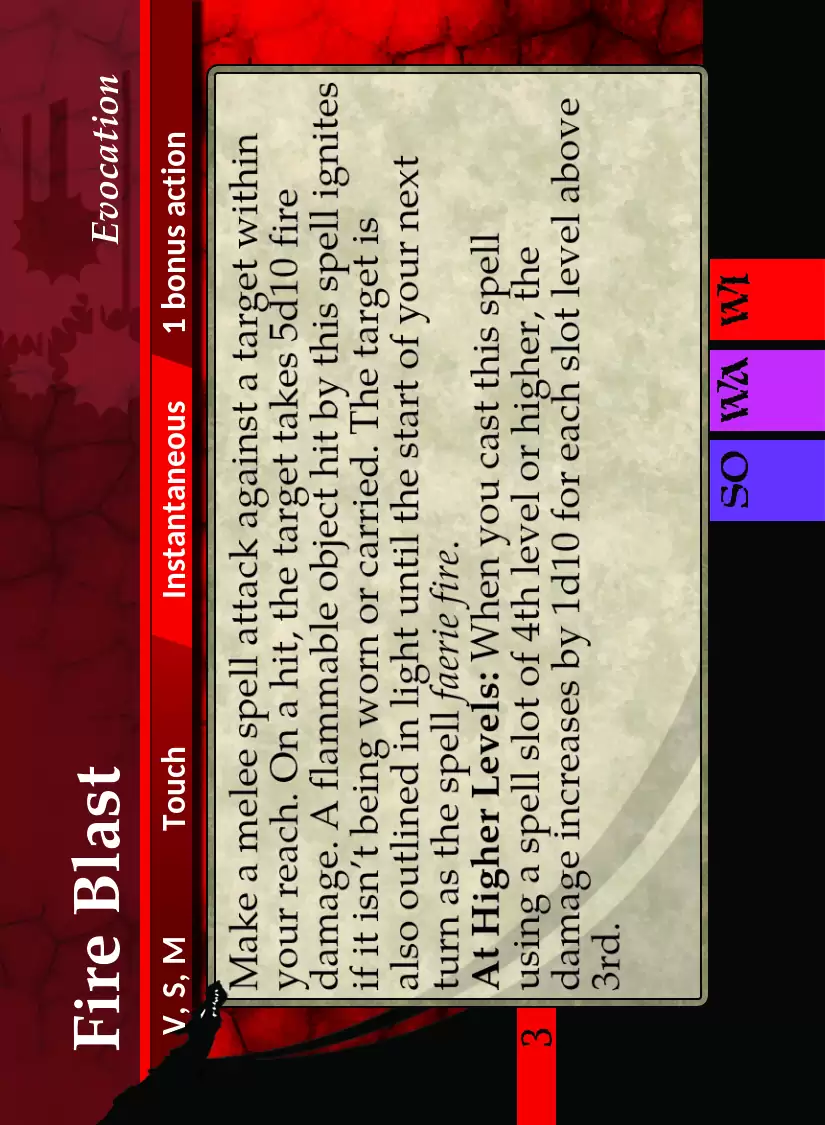 Fire Blast - Custom Card - Platinum Dragon Productions | 5E Community ...