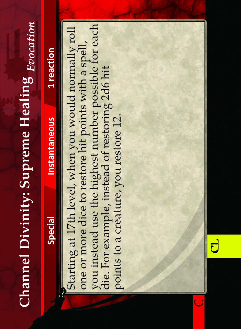 Channel Divinity: Supreme Healing - Custom Card - Platinum Dragon ...