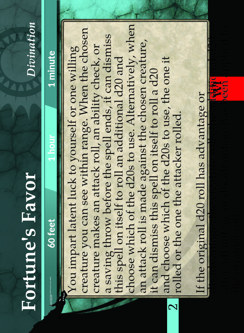 Fortune's Favor - Custom Card - Platinum Dragon Productions | 5E ...