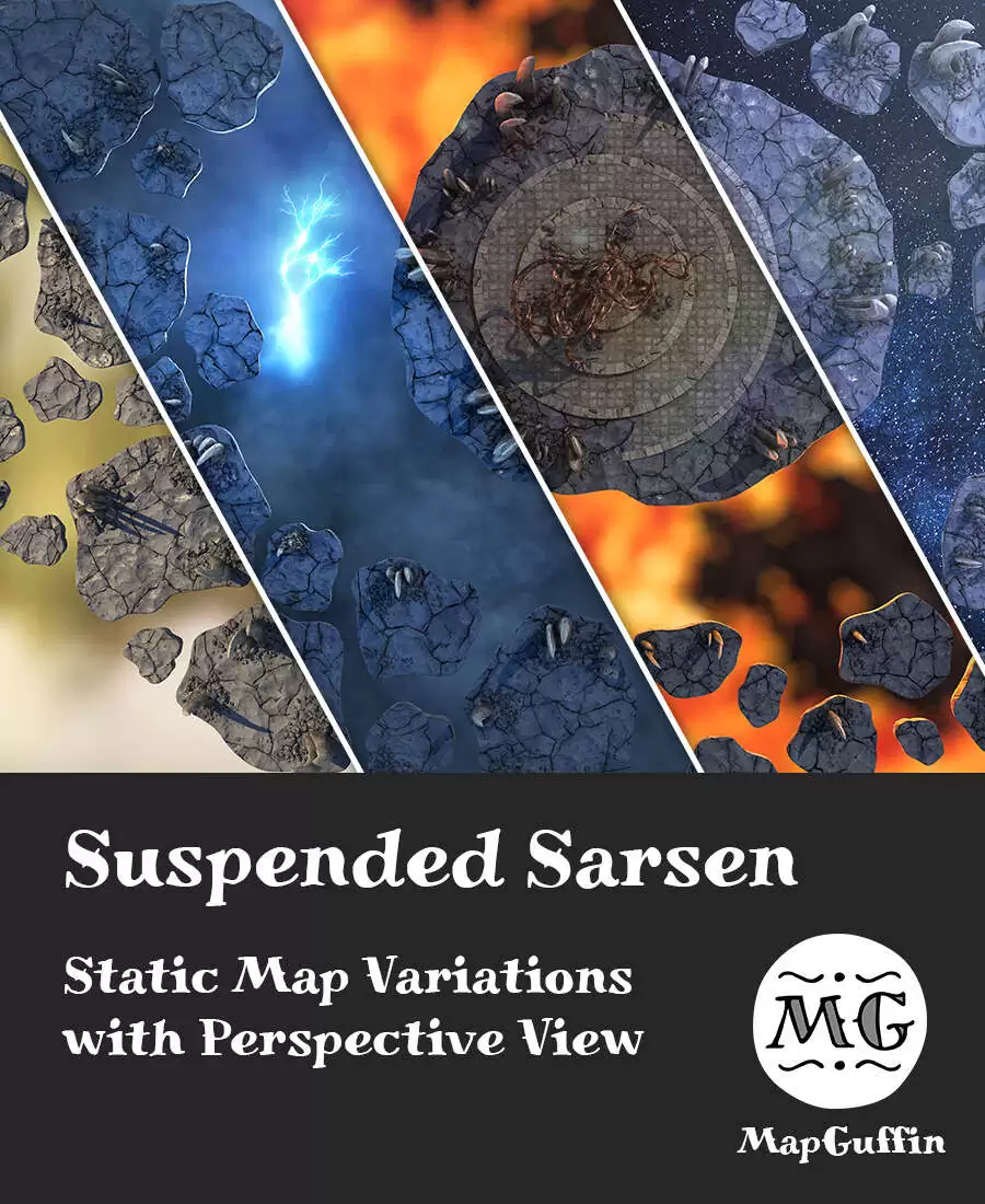 Suspended Sarsen - Static Map Variations with Perspective Views ...