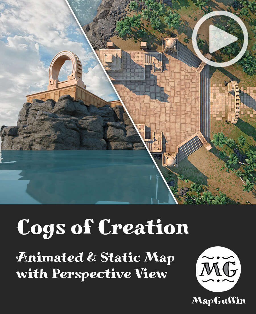 Cogs of Creation - Animated & Static Map with Perspective Views ...