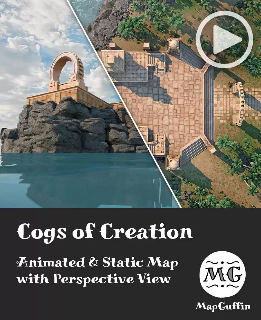 Cogs of Creation - Animated & Static Map with Perspective Views ...