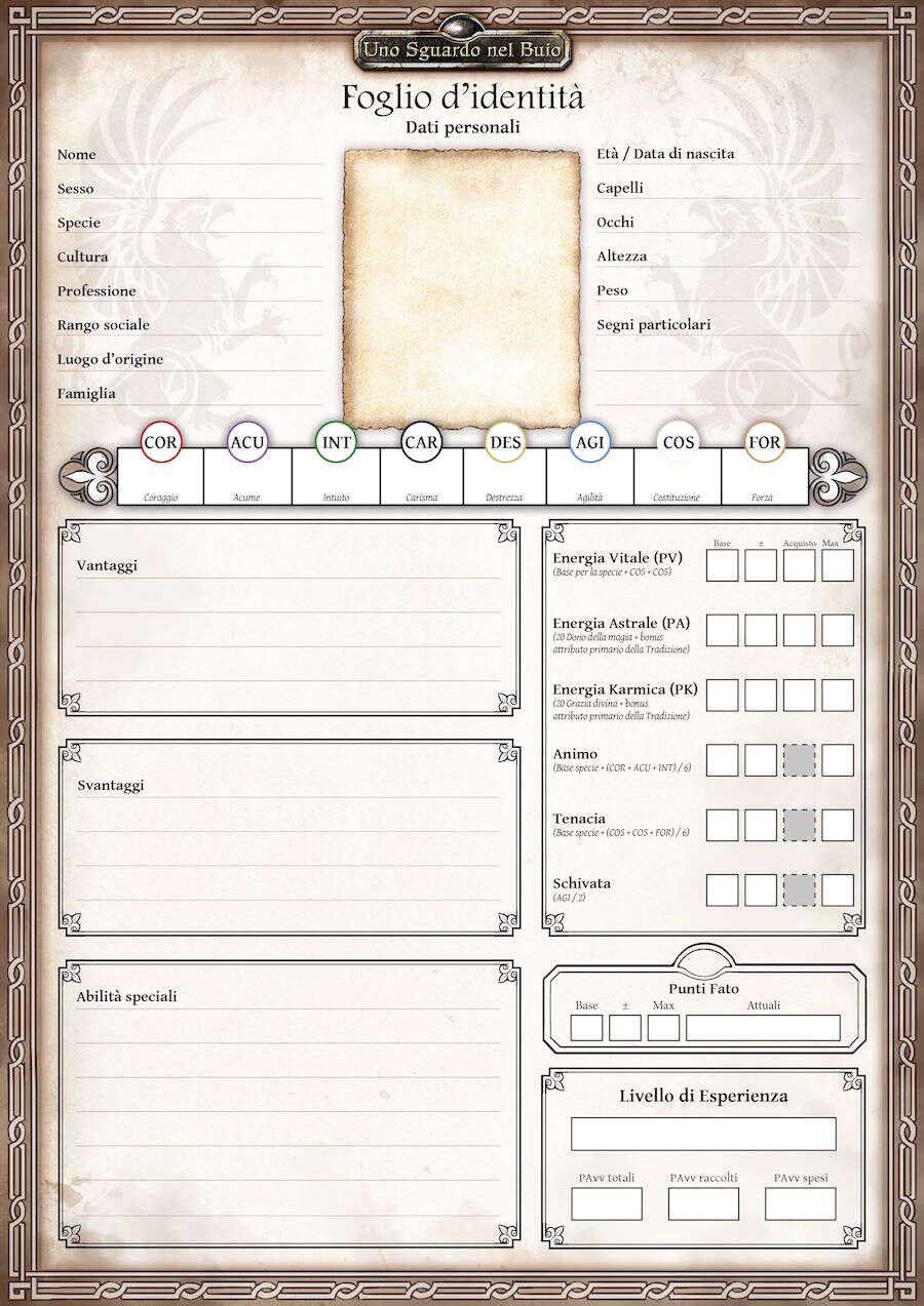 Uno Sguardo nel Buio: Fogli d’identità - La Compagnia delle Dodici ...