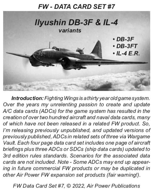 Fighting Wings ADC set #7, DB-3F and IL-4 bombers - Airpower ...