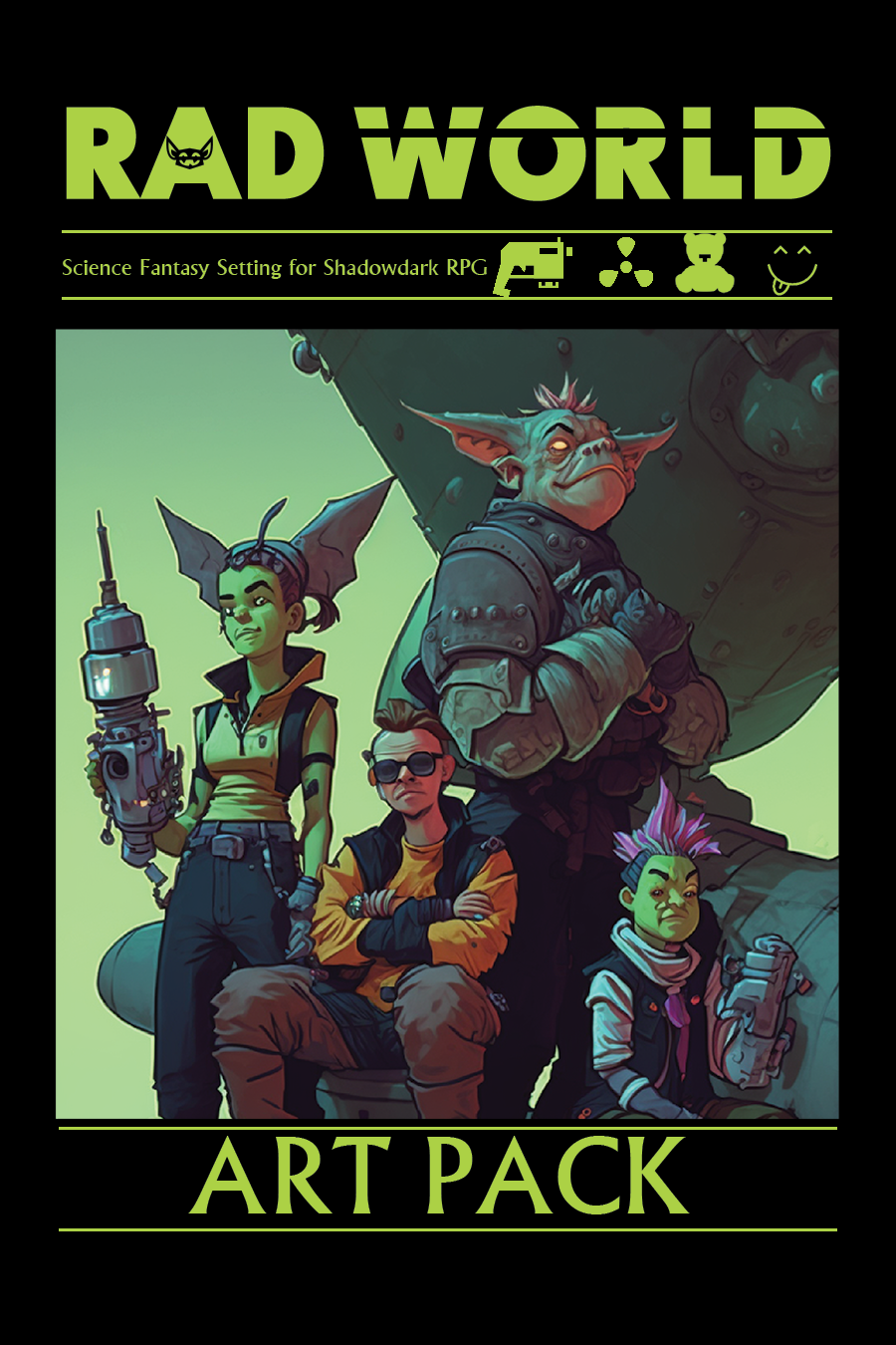 Rad World: Art Pack - Taylor Seely-Wright | DriveThruRPG