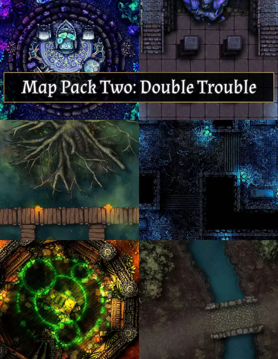 Map Pack Two: Double Trouble - Status Effect Games LLC | DriveThruRPG